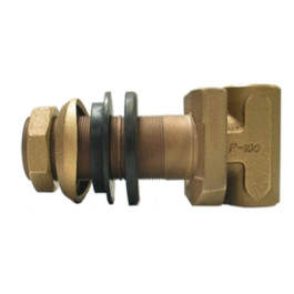 1" No Lead Brass Concrete Tile Pitless Adapter